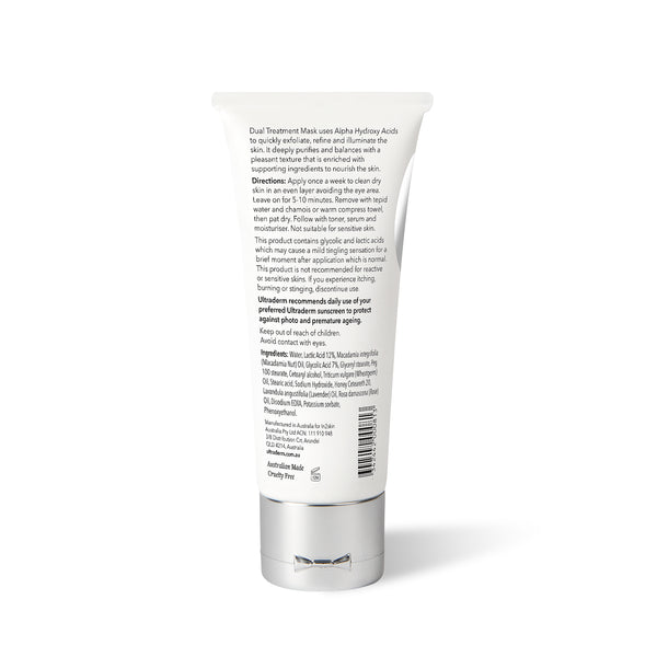 Dual Treatment Mask | Glycolic & Lactic Acid Exfoliating Mask - Ultraderm