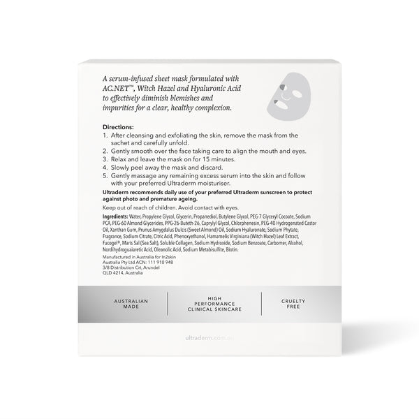 Skin Clear Infusion Sheet Mask for breakouts, blemishes and acne ...